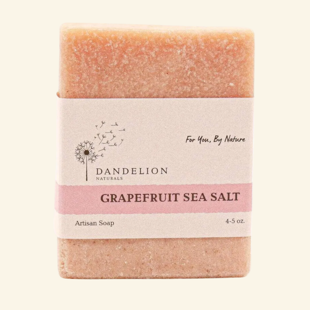 Dandelion Naturals "Grapefruit Sea Salt" Bar Soap – urban farm collection
